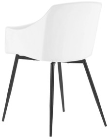 Sada 2 bílých  jídelních židlí FONDA Beliani