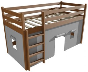 Patrová zvýšená postel GABRIELA "ZP 002" (Barva dřeva: moření dub, Rozměr: 80 x 200 cm)