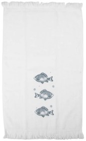 Kuchyňský froté ručník s motivem rybiček – 40x66 cm