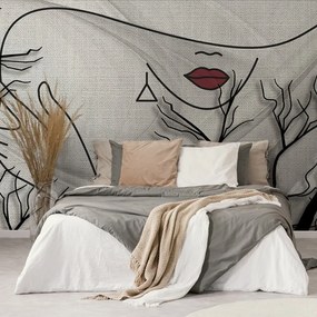 Samolepící tapeta abstraktní síla ženy - 150x100 cm