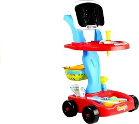 LEAN Toys Dětský lékařský vozík s příslušenstvím 22 prvků