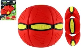 TEDDIES DiskMíč 22 cm červená / Sportovní hračka / Plast / 6+