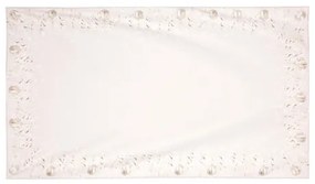 Ubrus s vánočním motivem - vánoční koule na šedivém podkladu, 130x220 cm,100 % polyester., 130 х 220 cm