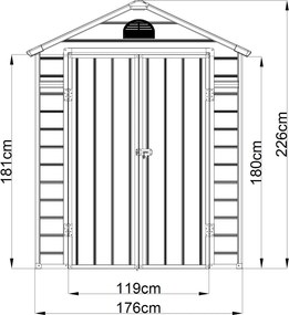 LANIT PLAST, s.r.o. plastový domek LANITPLAST LONGFORD 69 LG4019