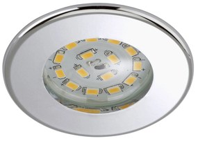 Účinné LED podhledové svítidlo Nikas IP44 chrom