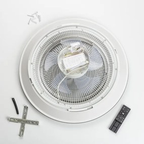 Brilagi - LED Stmívatelné svítidlo s ventilátorem AURA LED/38W/230V černá + DO