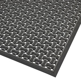 Černá oboustranná protiskluzová rohož Superflow XT, Nitrile - 122 x 183 x 0,85 c