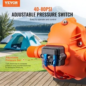 12 V membránové čerpadlo 6,8 l/min 6,81 l/min 3komorový tlakový spínač vodního
