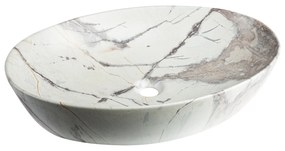Invena Kafe, umyvadlo na desku 620x420x140 mm, imitace kamene-béžová matná, INV-CE-62-721-C