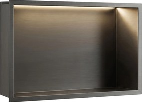 Rea Rea, VSTAVANÁ KOUPELNOVÁ POLICE LED 30x45 Titan, REA-08566