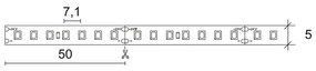 Indeluz 203AS-L4009FC0-00 24 V LED pásek Nilo 5, 8,5W/m, 4000K, 5m, IP20