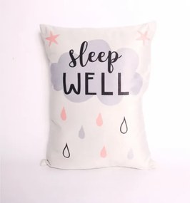 Lovegifts  Dekorační polštářek Sleep well 31x45cm bílý