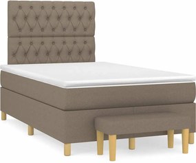 Box spring postel s matrací taupe 120x190 cm textil 3270429