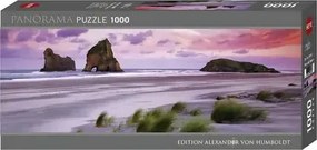 HEYE Panoramatické puzzle Pláž Wharariki / 1000 dílků / 95 × 33 cm