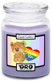 Svíčka LGBT I love you (Vůně svíčky: Levandule)