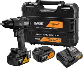 DeWALT - 18V AKU vrtací šroubovák s příklepem, McLaren, 2x aku 5,0 Ah XR Li-Ion, nabíječka DCD86MP2T