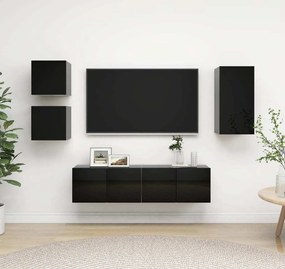 vidaXL 5dílný set TV skříněk kompozitní dřevo [3078695] Barva: Bílá