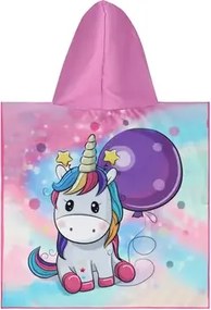 NILS aqua NAR20 Ručník - pončo z mikrovlákna Unicorn