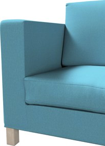 Potah na pohovku IKEA  Karlanda 3-místná nerozkládací, krátký barva modrá látka pletený vzor