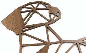 Ležící dalmatin - dřevěný obraz na zeď z polygonů od 2opice.cz Materiál: OŘECH, Velikost (mm): 650 x 420