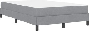 Postel s boxspringem Světle šedá 120 x 190 cm textil 3398472
