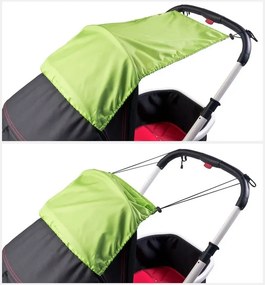 Sluneční clona na kočárek New Baby Basic red
