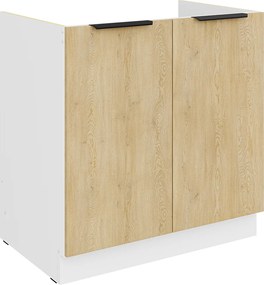 CREMONA bc | dolní skříňka 80 ZL 2F dřezová | 80 cm | bílá/cremona
