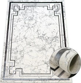 BE Koberec Allianz 6309 GREY - šedý obdélníkový Rozměr: 60x100 cm