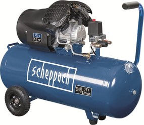 Scheppach HC 120 dc - olejový dvouválcový kompresor 10 bar se vzdušníkem 100 l