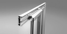 Ravak Supernova sprchové dveře trojdílné ASDP3-90 x 198 cm satin+transparent 00V70UR2Z1