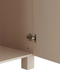 Šedobéžová závěsná šatní skříň z MDF 80x190x61 cm Ben – Ellos Home