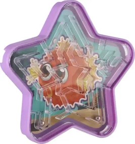 TEDDIES Kuličkový labyrint Hvězda / Hlavolam / 9x9 cm