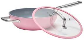 Wok pánev s poklicí/s keramickým povrchem ø 28 cm Meda 3.0 – FABINI