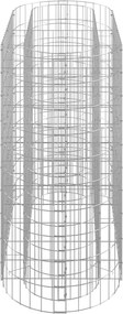 Gabionový vyvýšený záhon pozinkované železo 120 x 50 x 100 cm 152032