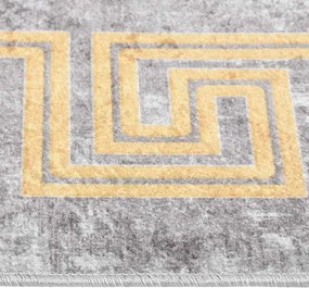 Koberec pratelný 80 x 150 cm šedý 337934