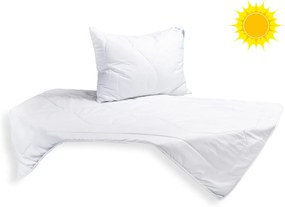 Letní SET Luxus Plus, přikrývka 140x200cm 450g + polštář 70x90cm 900g UNICO zip