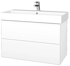 Dřevojas Koupelnová skříň VARIANTE SZZ2 85 Varianta: N01 Bílá lesk / M01 Bílá mat