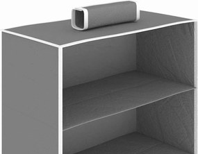 Závěsný organizér na oblečení 2 ks s 10 policemi textil 288328