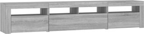 TV skříňka s LED osvětlením šedá sonoma 210 x 35 x 40 cm 3152736