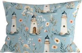 Polybavlněný povlak na polštář LIGHTHOUSE POLY 50x70 cm, modrý