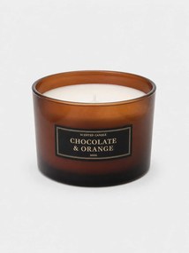 Sinsay - Vonná svíčka se třemi knoty Chocolate & Orange - hnědá