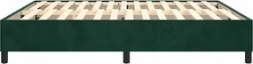 Rám postele s boxspringem tmavě zelená 160 x 200 cm samet 3121129