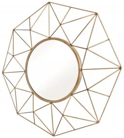 Noble Home Měděné nástěnné zrcadlo Diamond 80 cm