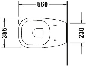Duravit 21150900002 - Stojící WC D-CODE keramika/lesklá bílá