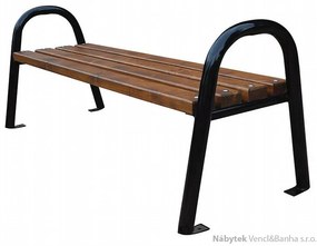 dřevěná zahradní lavice z masivního dřeva Nowoczesna rura180 fiema