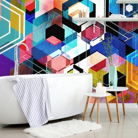 Samolepící tapeta abstraktní geometrie - 225x150 cm