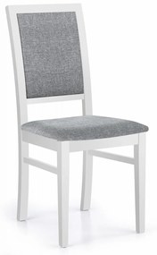 Jídelní židle Kely bílá/šedá