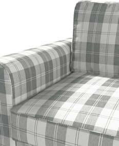 Potah na pohovku IKEA Backabro,  3-místná, rozkládací barva šedá látka pletený vzor, vzorované