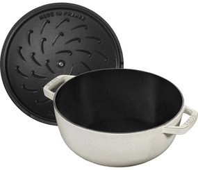 Staub Special Cocotte hrnec 24 cm/3,6 l bílá lanýžová, 112824107