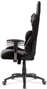 Herní židle na kolečkách ERACER F01 – šedá/černá